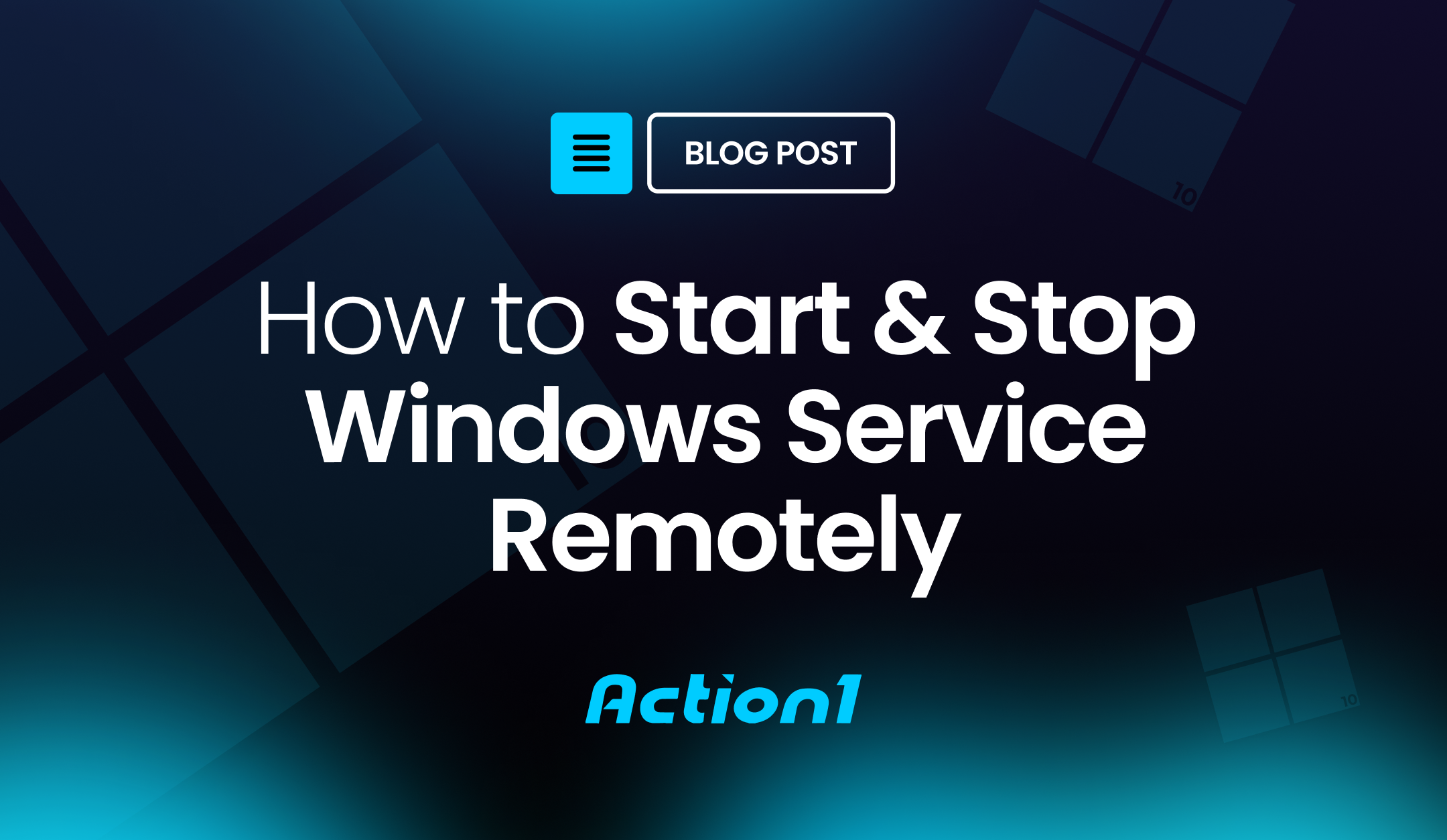 How to Start or Stop Windows Service Remotely on Several PCs? | Action1