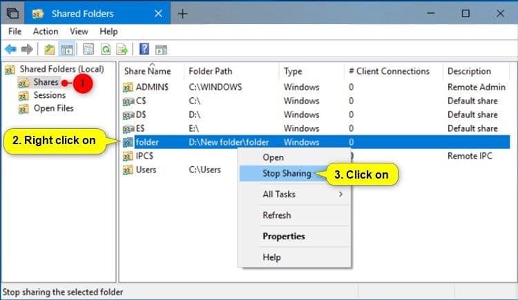 How To Stop File Sharing On Windows 10 Action1 RMM Blog