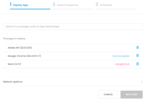 Deploy Software with App Store | Documentation | Action1 RMM