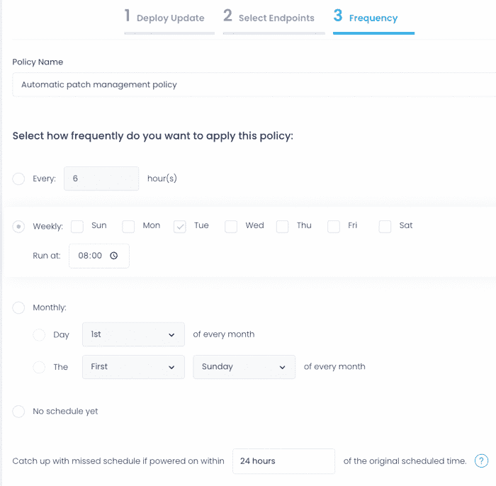 Create Patch Management Policy | Documentation | Action1 RMM