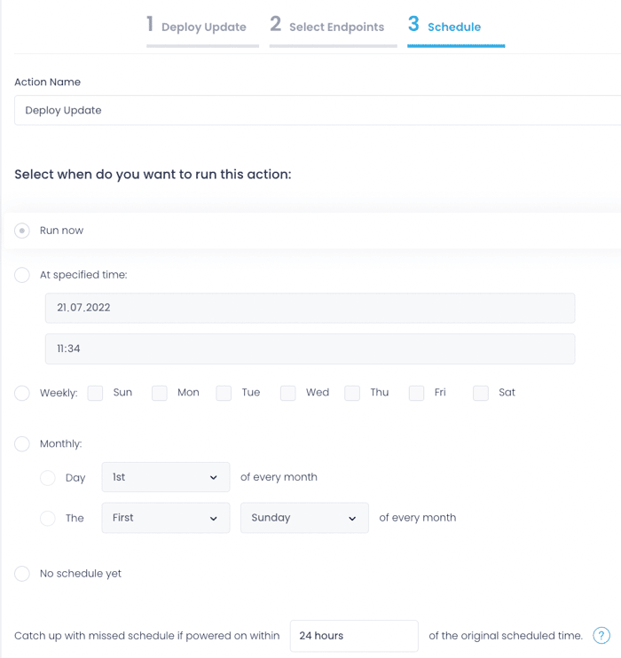 Roll Out and Deploy Updates | Documentation | Action1 RMM