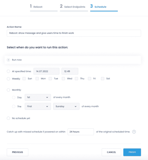 Automating Routine Actions | Documentation | Action1 RMM